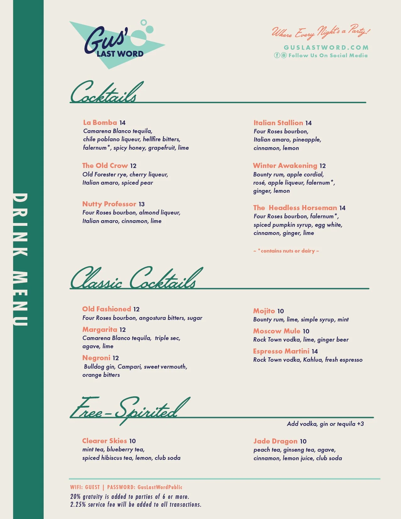 Beverage — Gus' Last Word