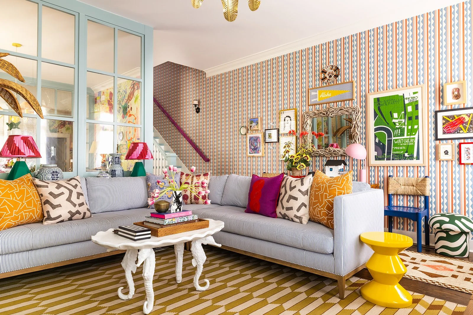 A Joyful, Art-Filled Family Home | Colorful, Family-Friendly Interior Design — Mary Kathryn ...