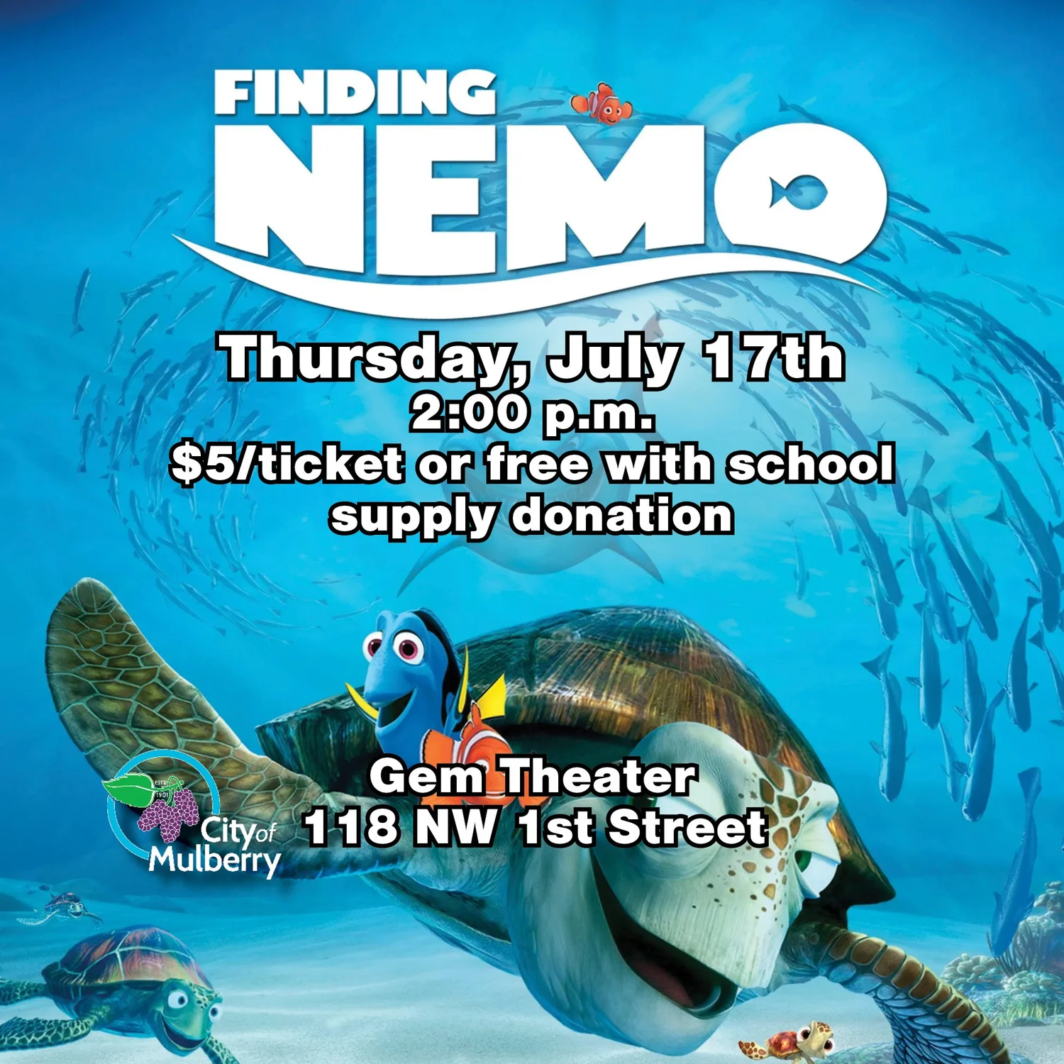 Finding Nemo — Gem Theater