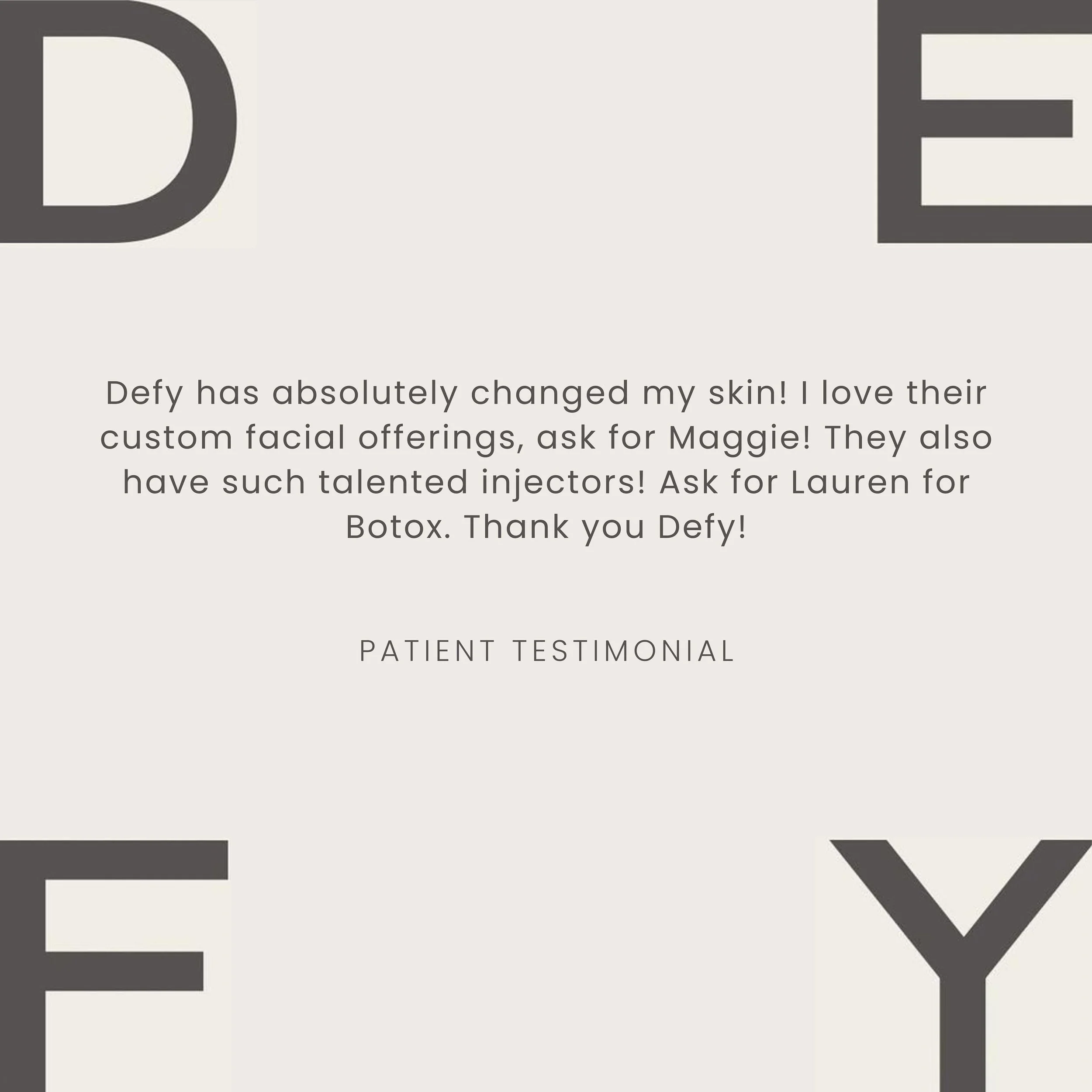 Defy Aesthetic® | Bethesda Skincare Treatments and Products