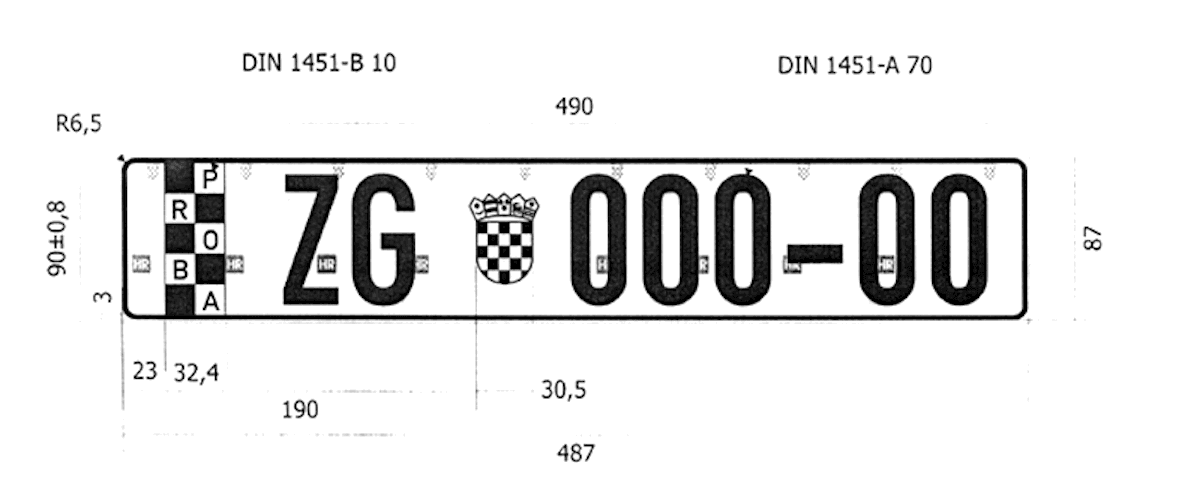 Jedna tablica, a tri auta - Registarske pločice