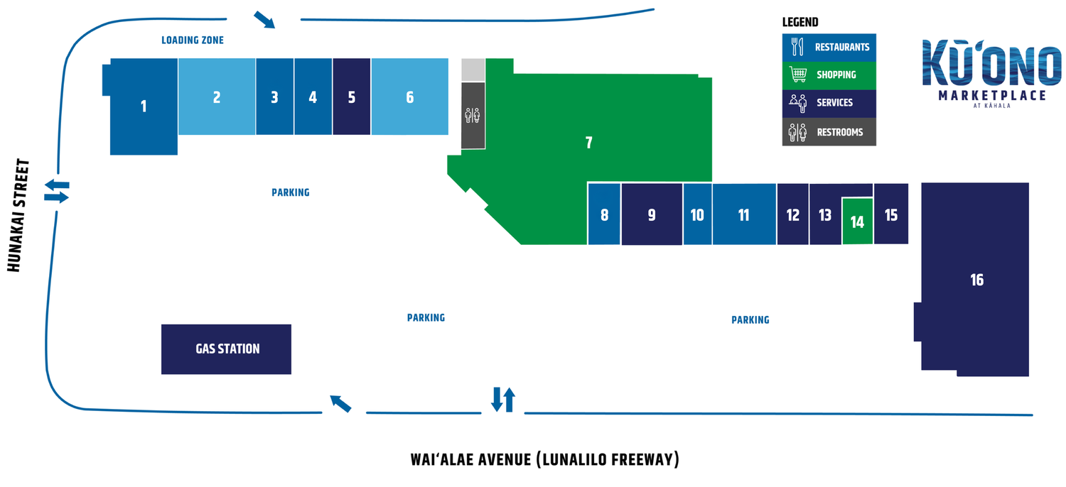 Map — Kū‘ono Marketplace at Kahala