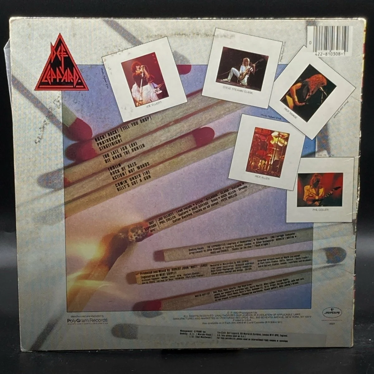 Def Leppard - Pyromania 12" vinyl record — Ominous Synths Records