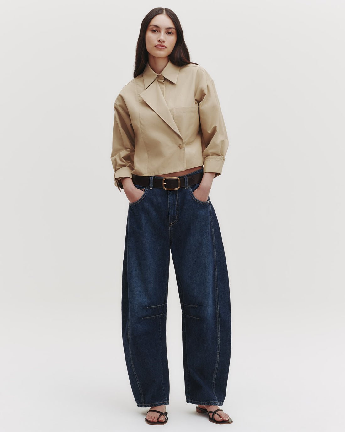 Deborah Kent's Boutique in South Tampa — Long Sleeve Tulle Top in Nude by Vannina Vesperini