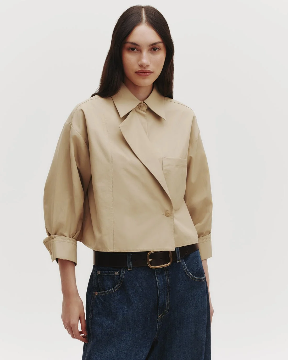 Deborah Kent's Boutique in South Tampa — Long Sleeve Tulle Top in Nude by Vannina Vesperini