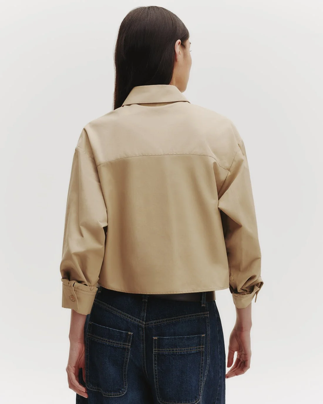 Deborah Kent's Boutique in South Tampa — Long Sleeve Tulle Top in Nude by Vannina Vesperini