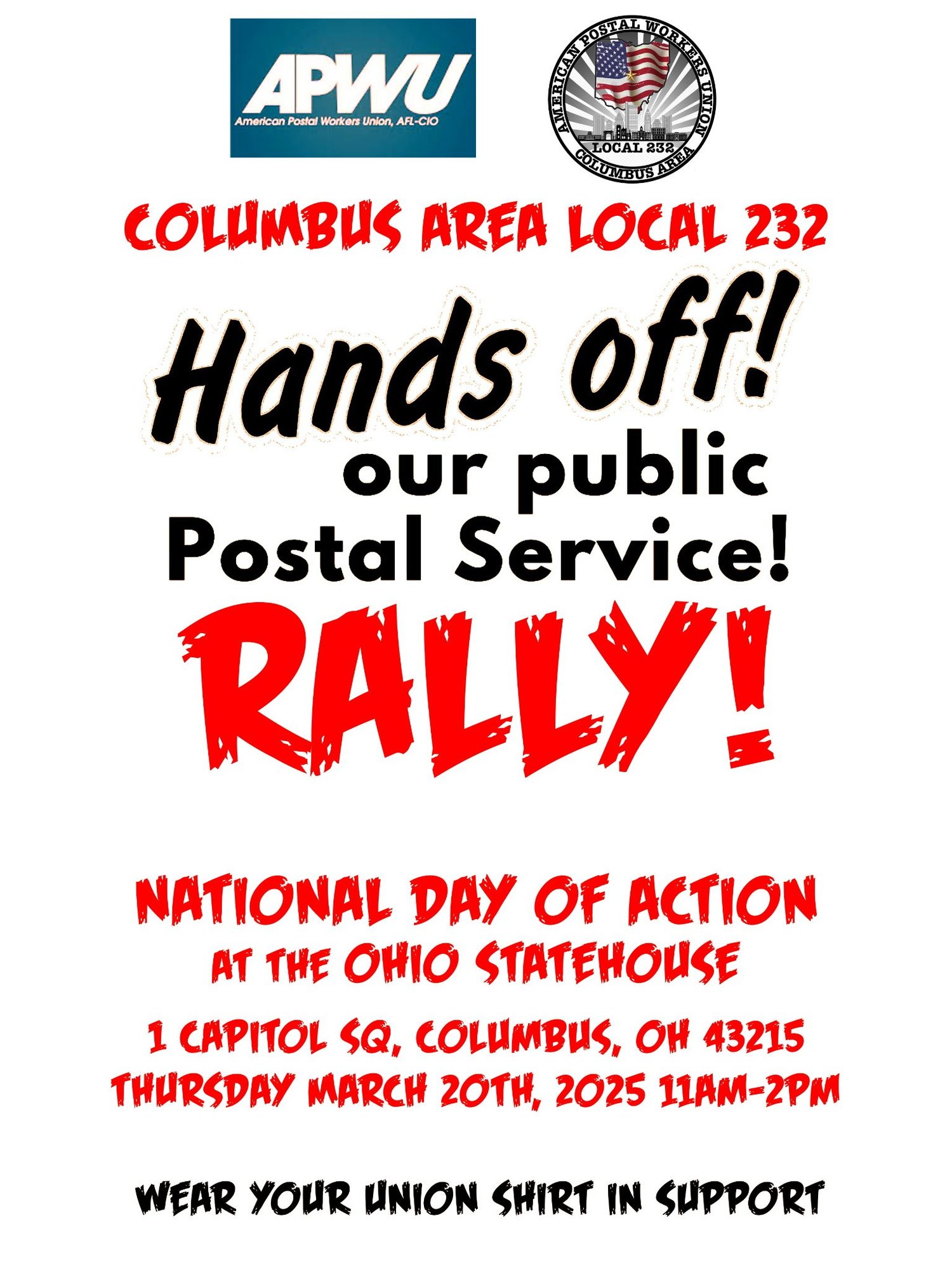 Hands Off Our Public Postal Service Rally! — Indivisible Central Ohio