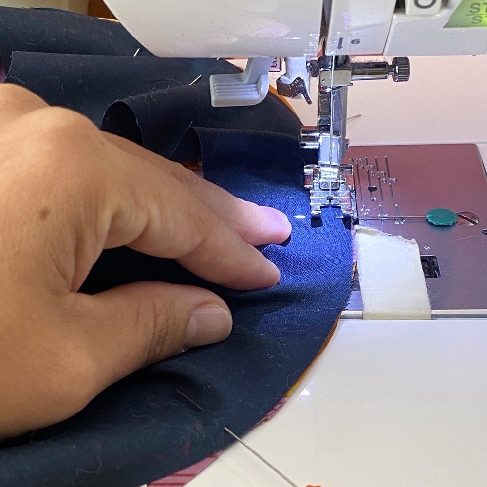 Sew a perfect inset circle — Mija Handmade