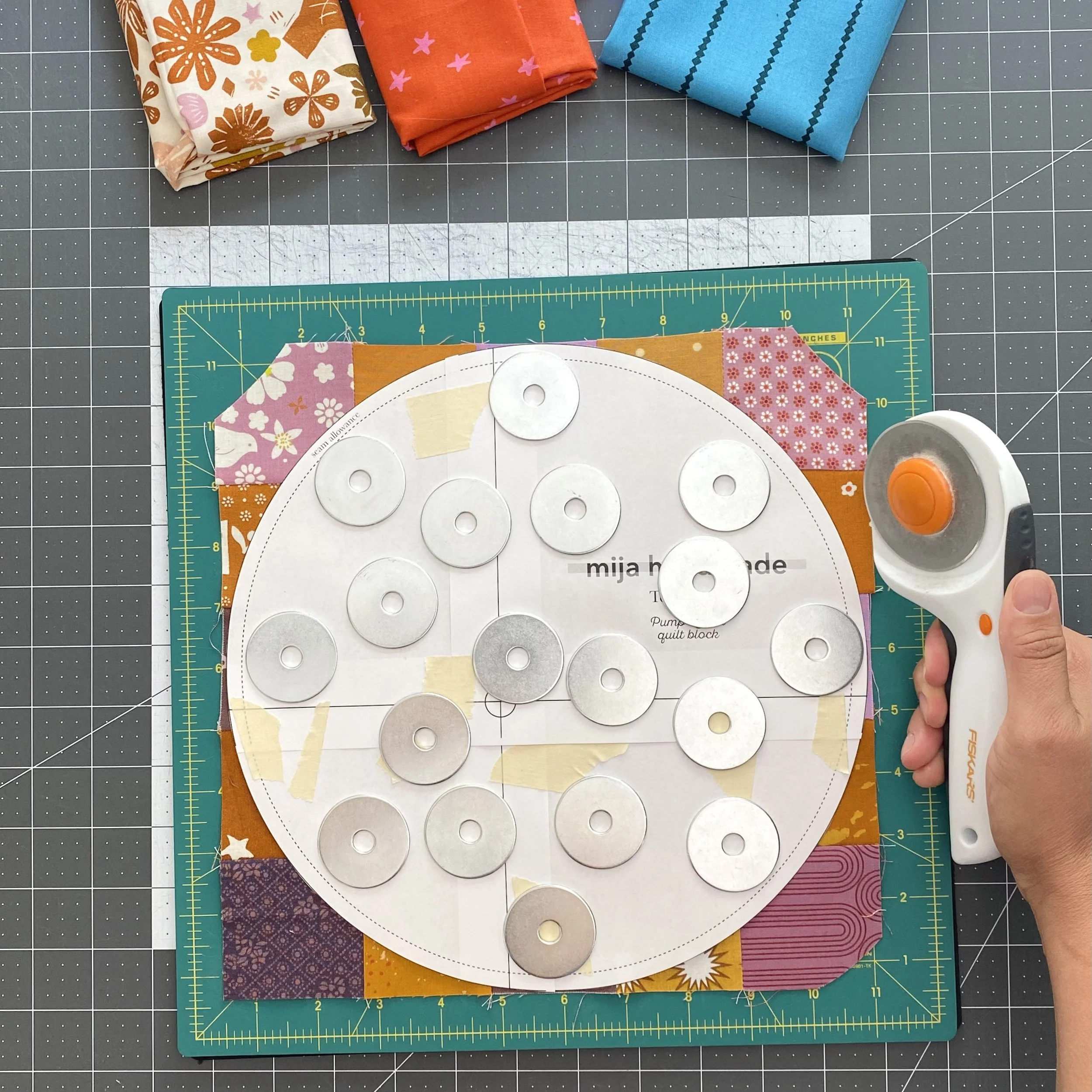 Sew a perfect inset circle — Mija Handmade