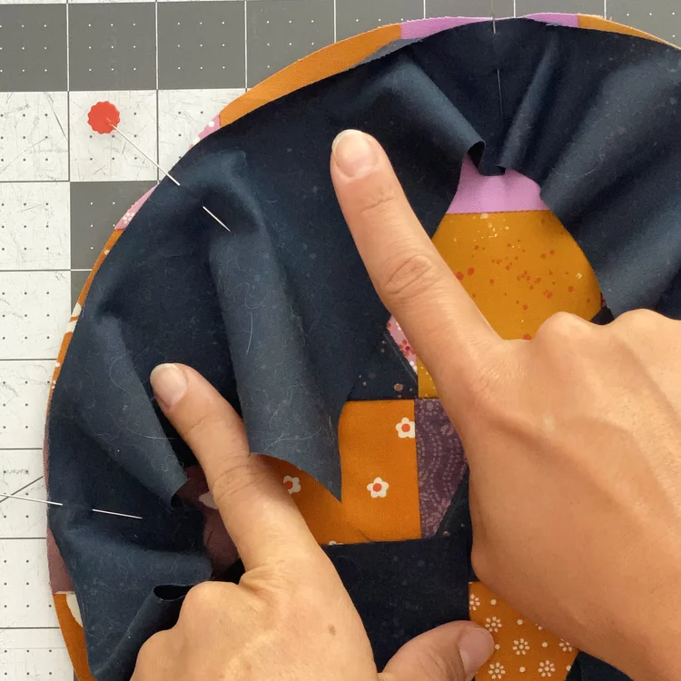 Sew a perfect inset circle — Mija Handmade
