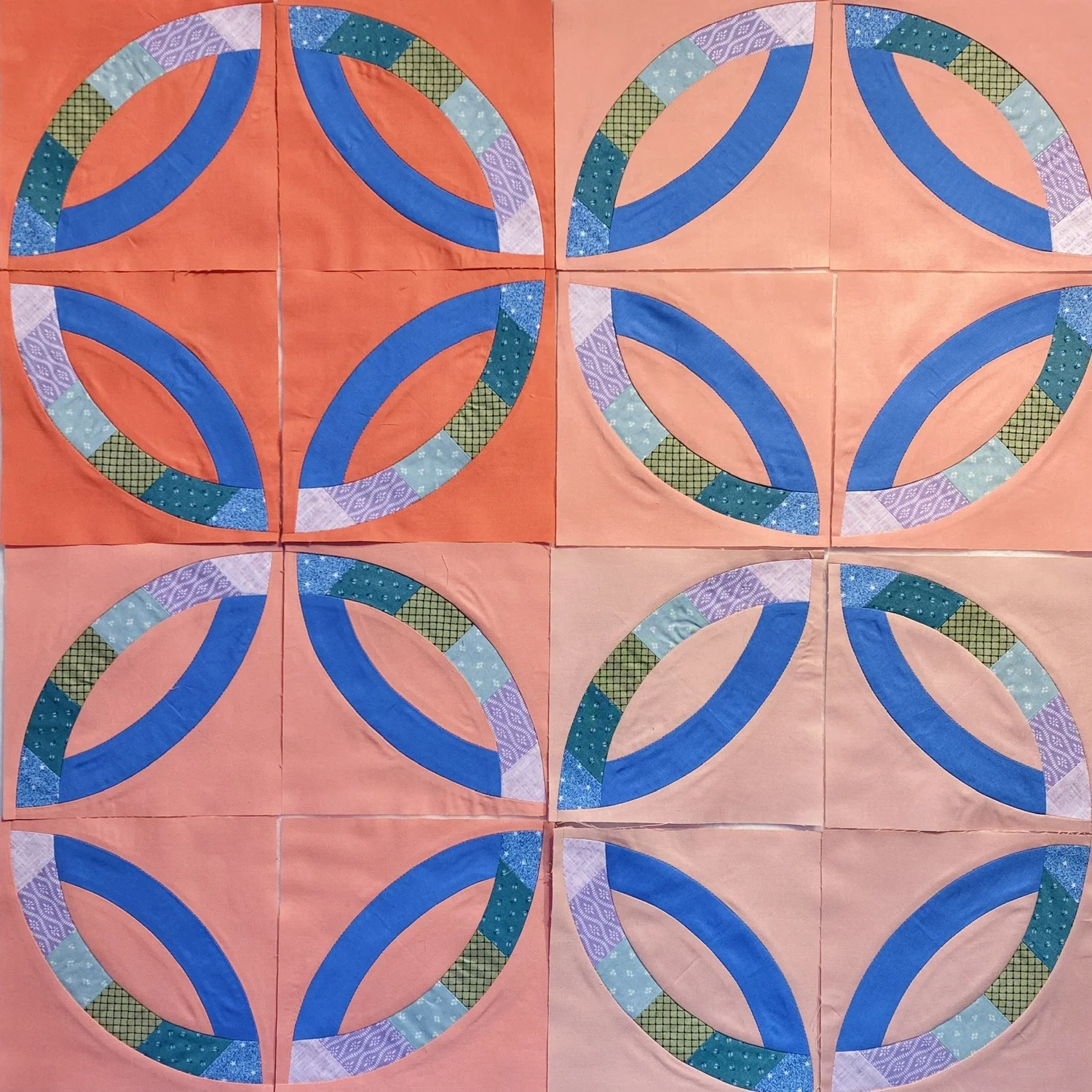 Make a Strip Pieced Double Wedding Ring quilt — Mija Handmade