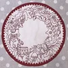 In A Candles Light Redwork Candle Mat Kit — Dandelion Designs by Mandy Shaw