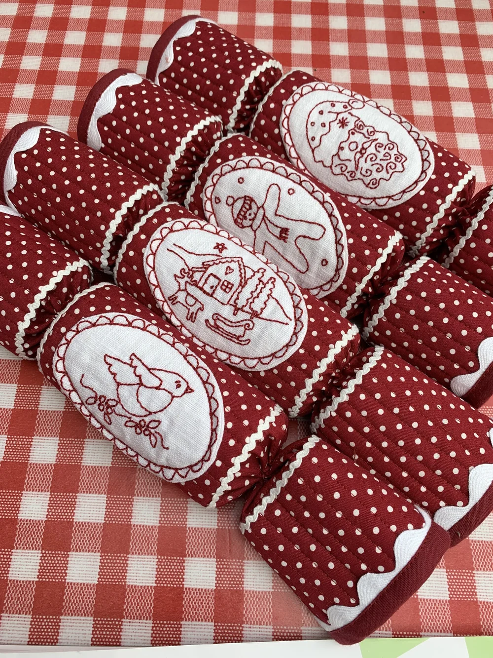 Scandi Christmas Redwork Cushion Cover Kit — Dandelion Designs by Mandy ...