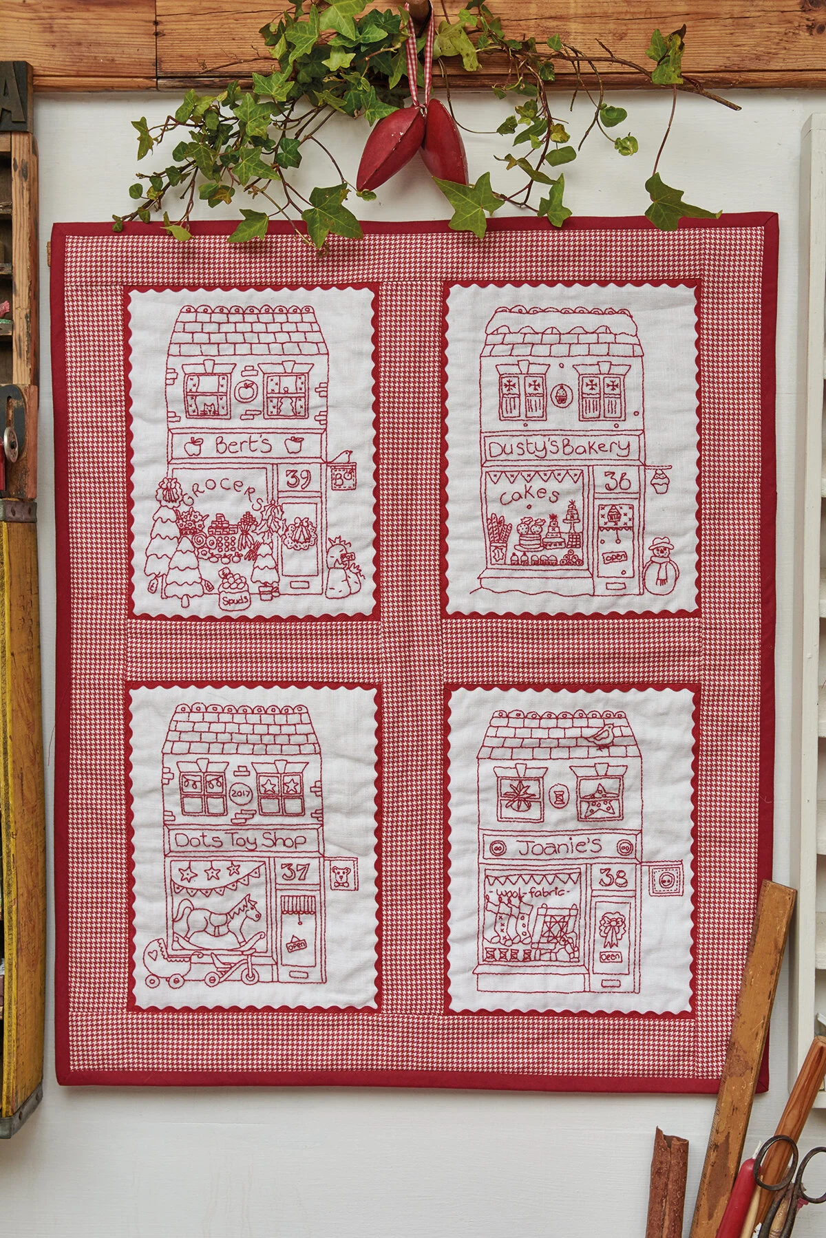 Redwork Christmas Book — Dandelion Designs by Mandy Shaw