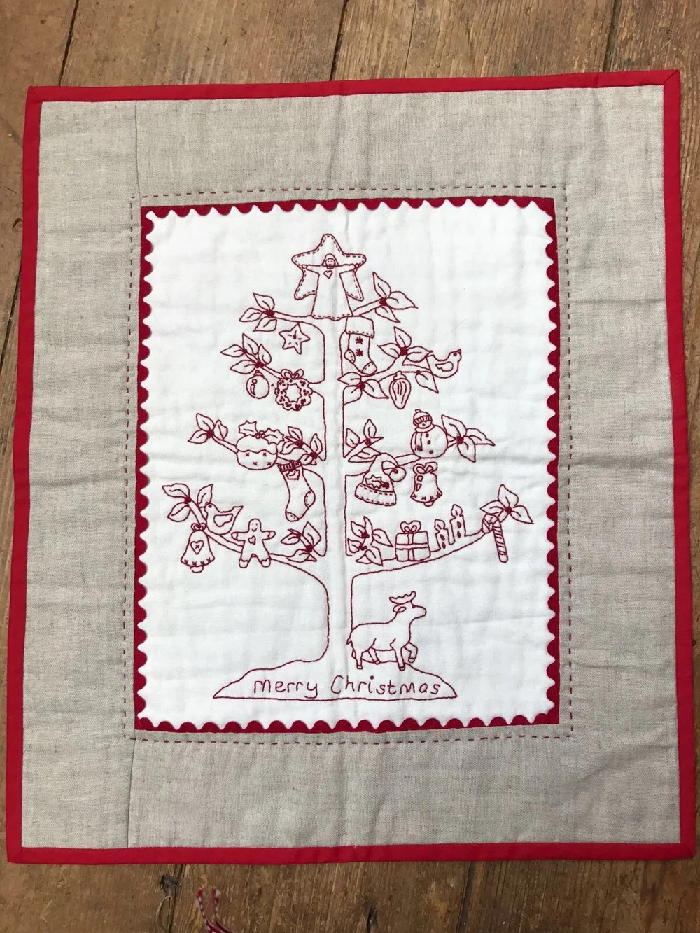 Robin Redwork Iron On Transfer — Dandelion Designs by Mandy Shaw