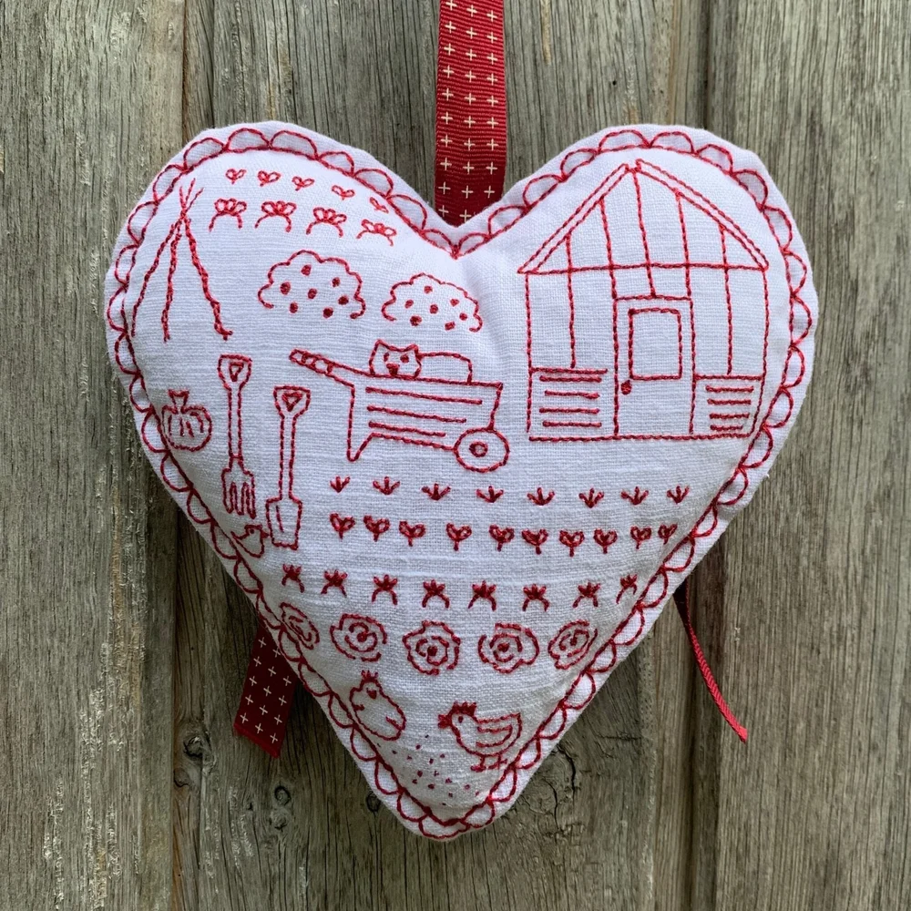 My Sewing Room Hanging Heart Kit — Dandelion Designs by Mandy Shaw