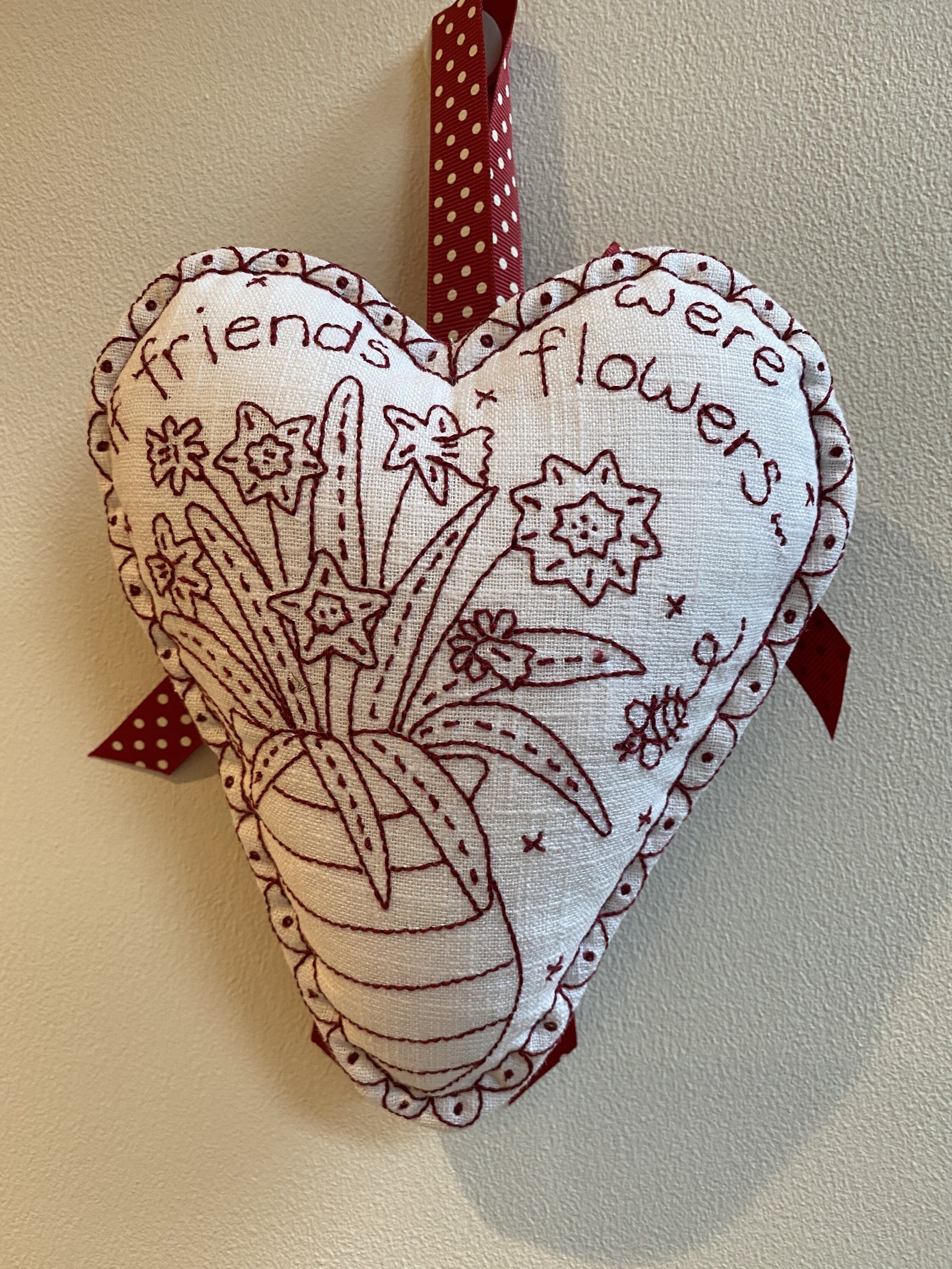 Robin Redwork Iron On Transfer — Dandelion Designs by Mandy Shaw