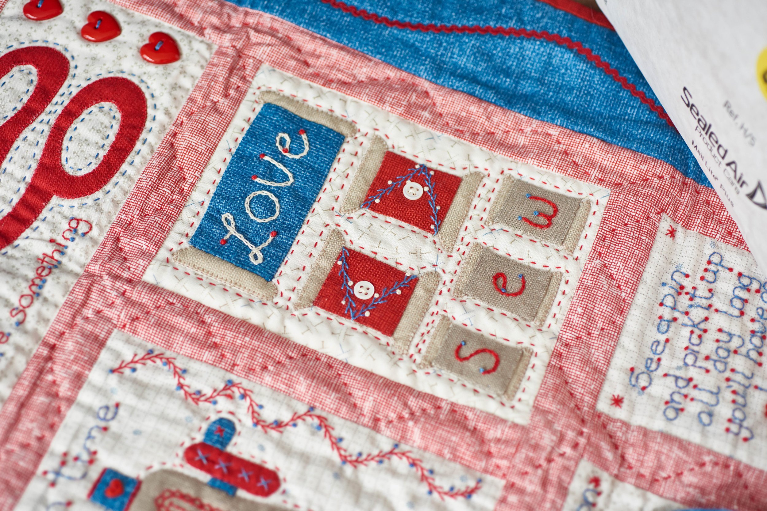 Stitch with Love Quilt Kit — Dandelion Designs by Mandy Shaw