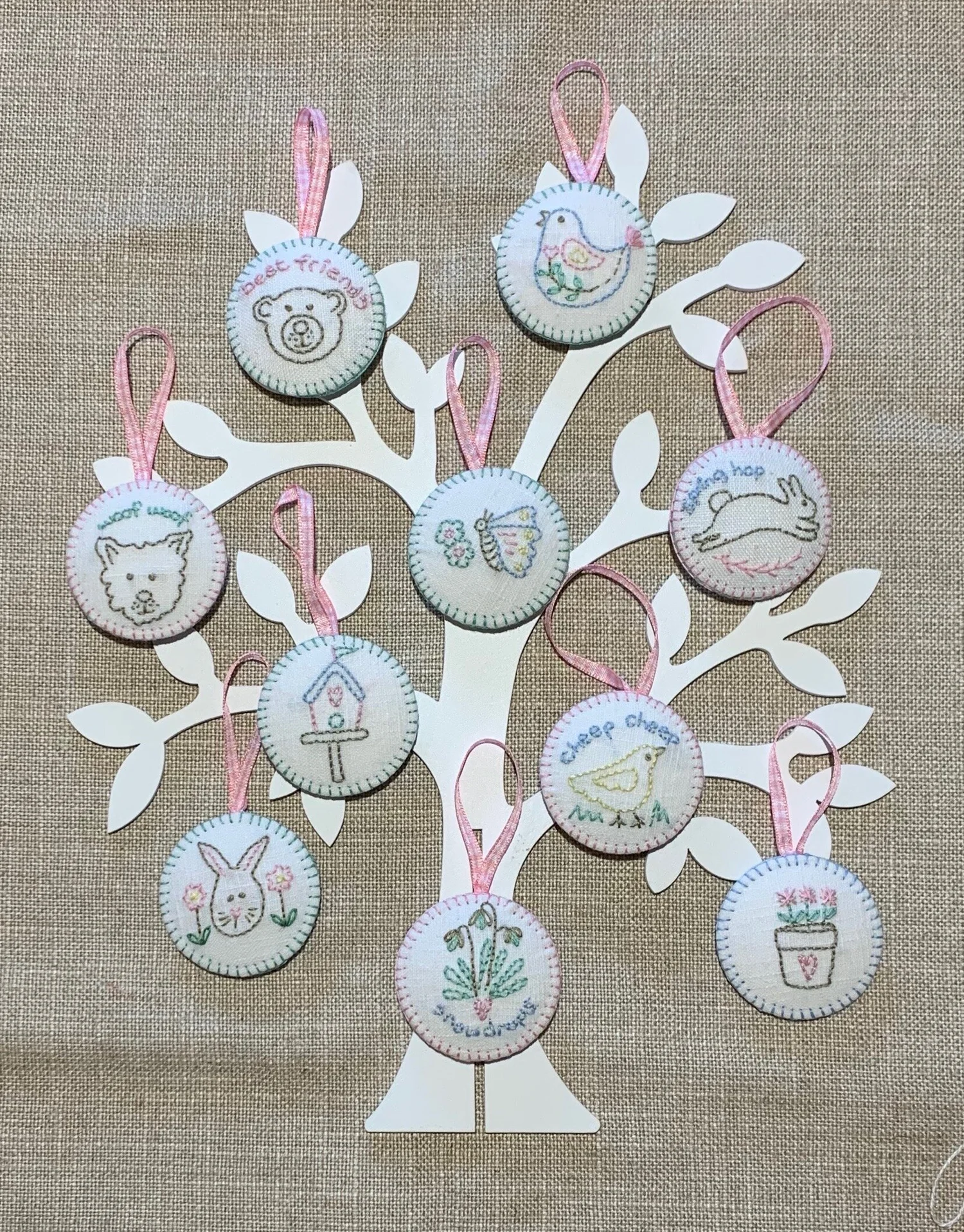 My Sewing Table Hanging Heart Kit — Dandelion Designs by Mandy Shaw