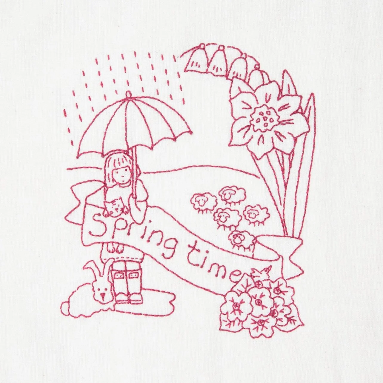 Robin Redwork Iron On Transfer — Dandelion Designs by Mandy Shaw