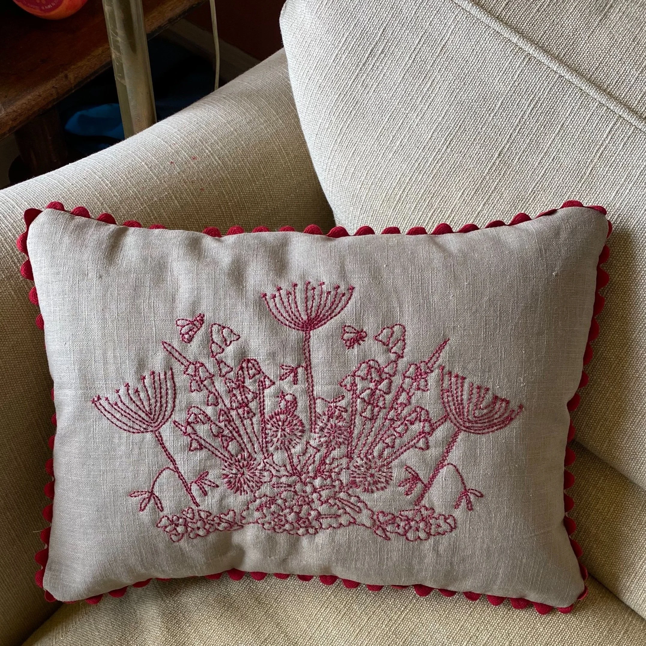 Mini Redwork Decorations Pattern - Gingerbread, Snowman & Reindeer ...