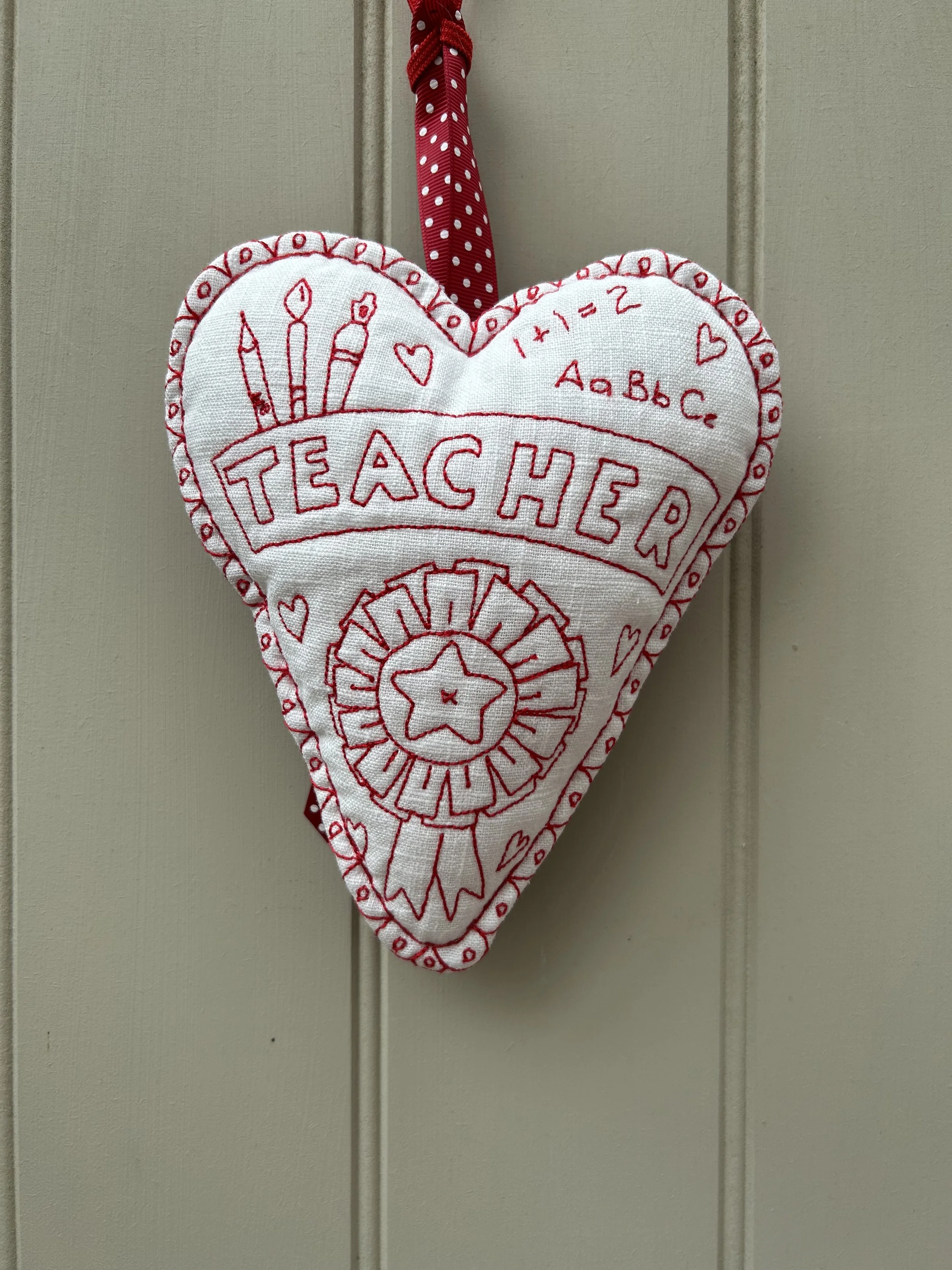 Robin Redwork Iron On Transfer — Dandelion Designs by Mandy Shaw