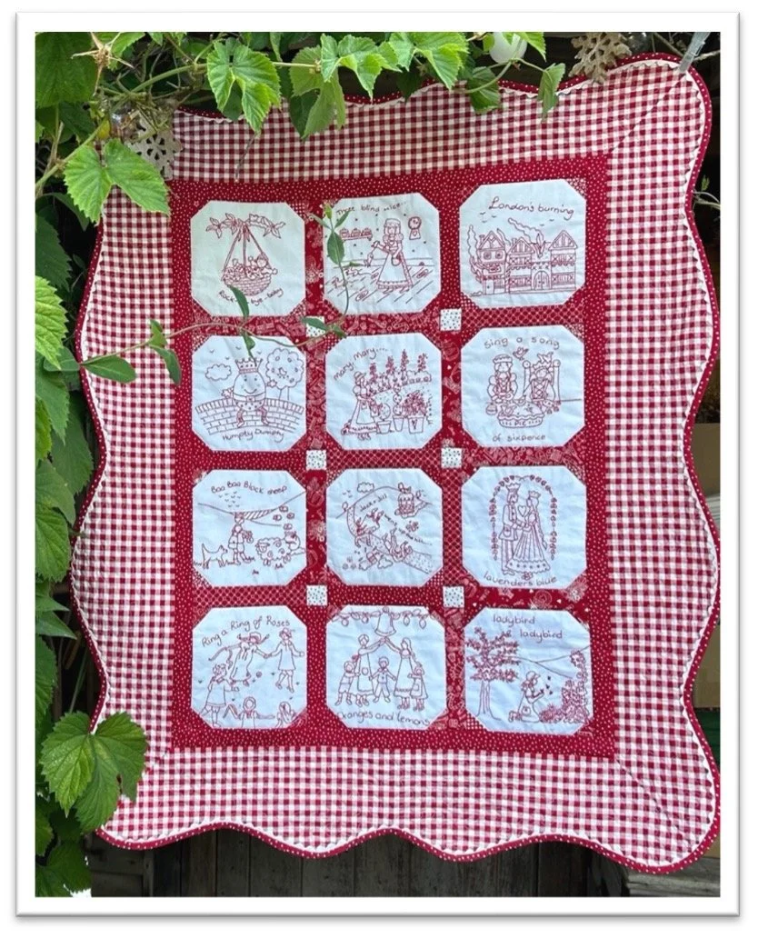 Robin Redwork Iron On Transfer — Dandelion Designs by Mandy Shaw