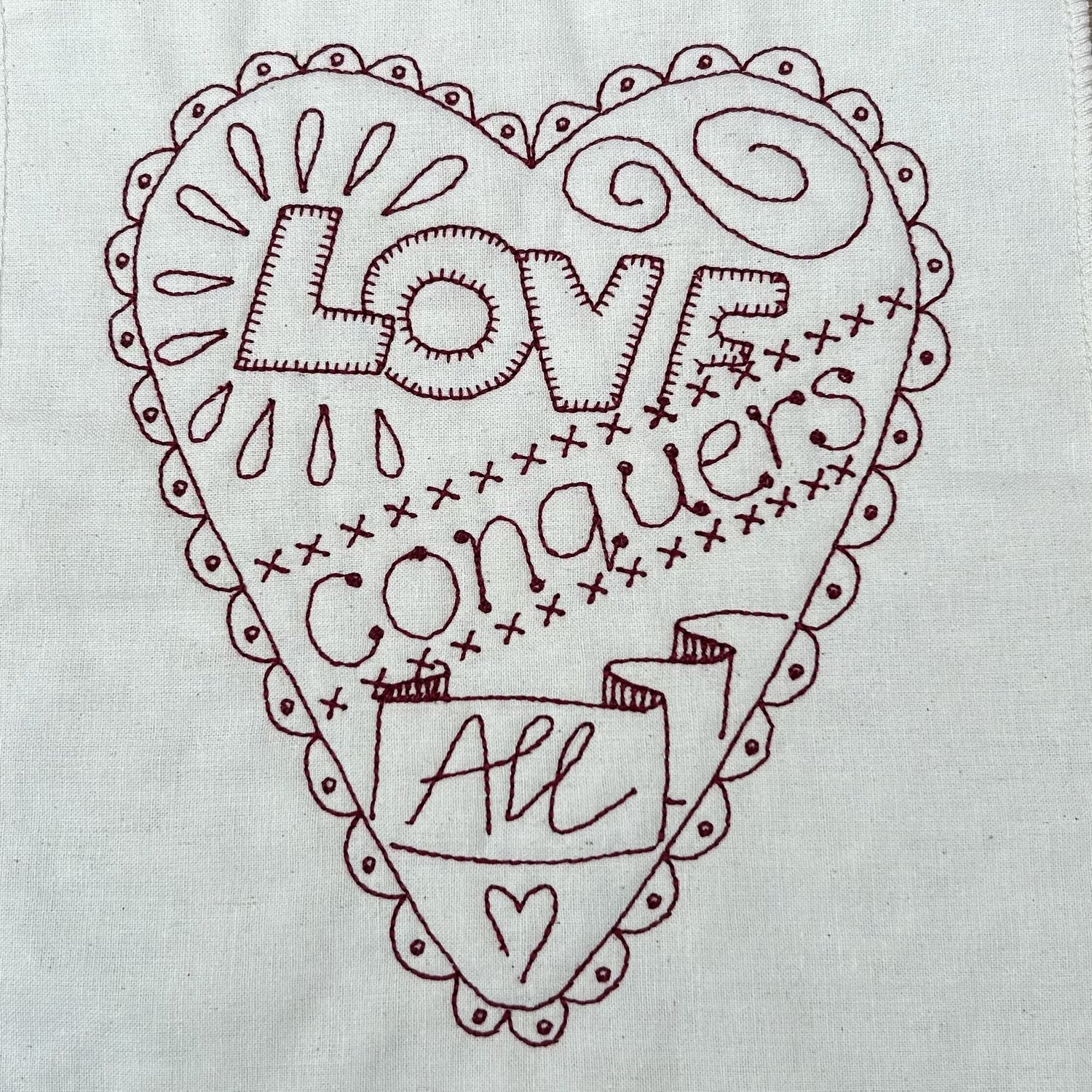 Live Laugh Love Heart Machine Embroidery File — Dandelion Designs by ...
