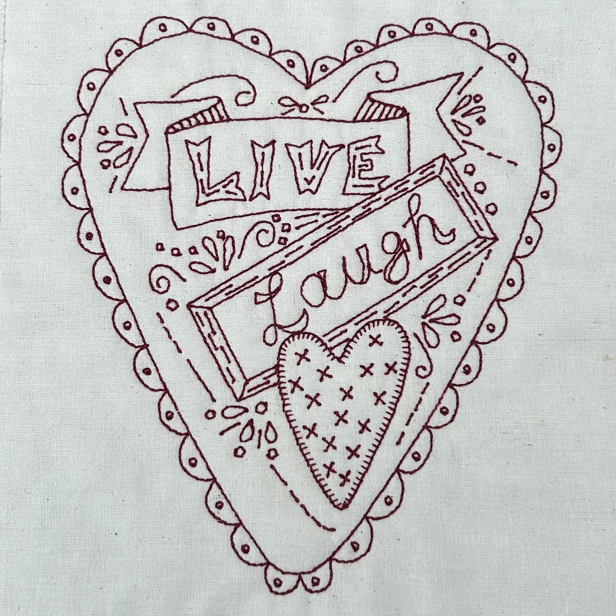 Thank you Heart Embroidery Machine File — Dandelion Designs by Mandy Shaw