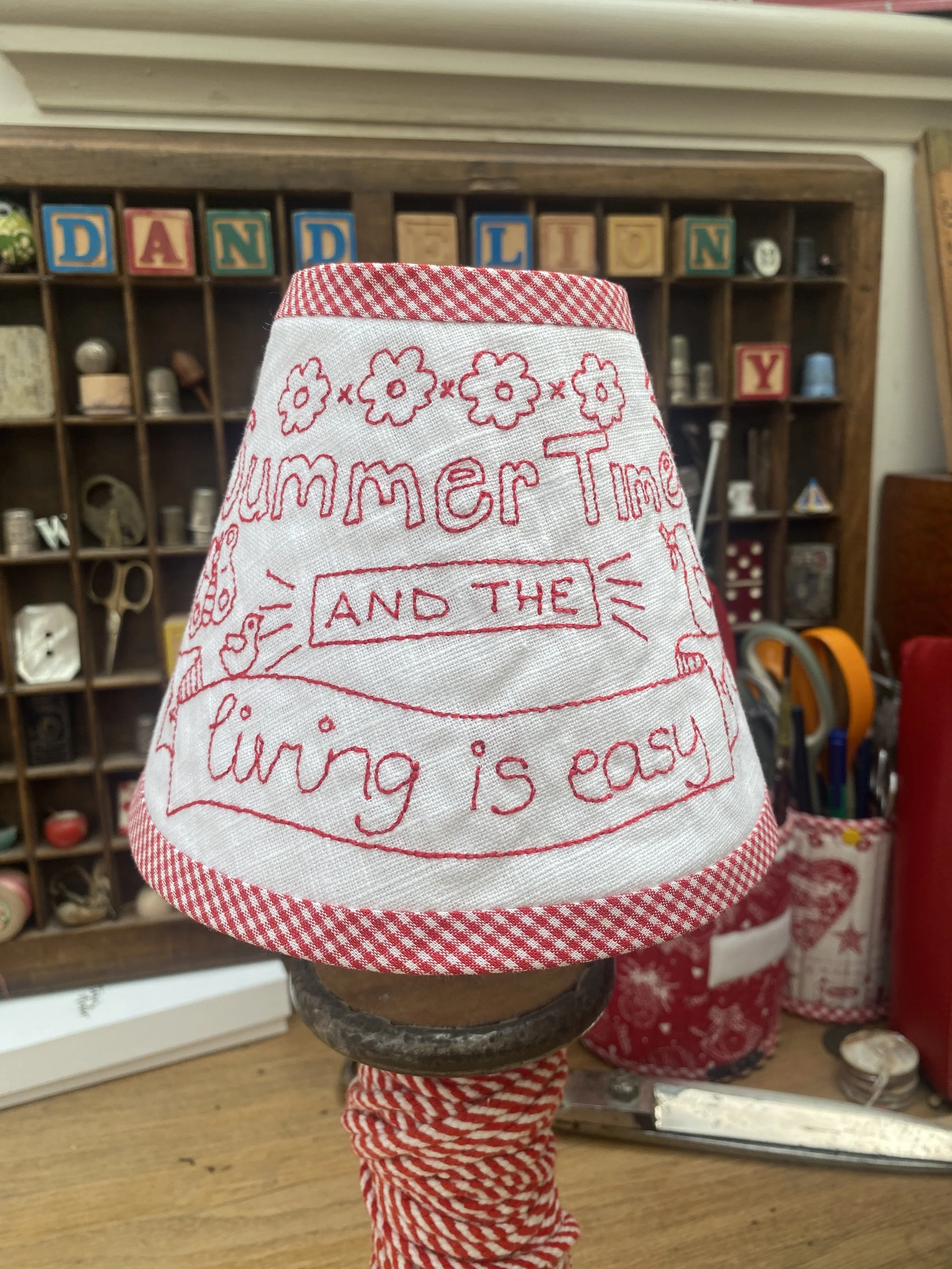 Summertime And The Living Is Easy Lampshade Kit — Dandelion Designs by ...