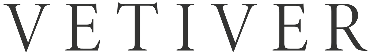 Vetiver | Living Design | Toronto