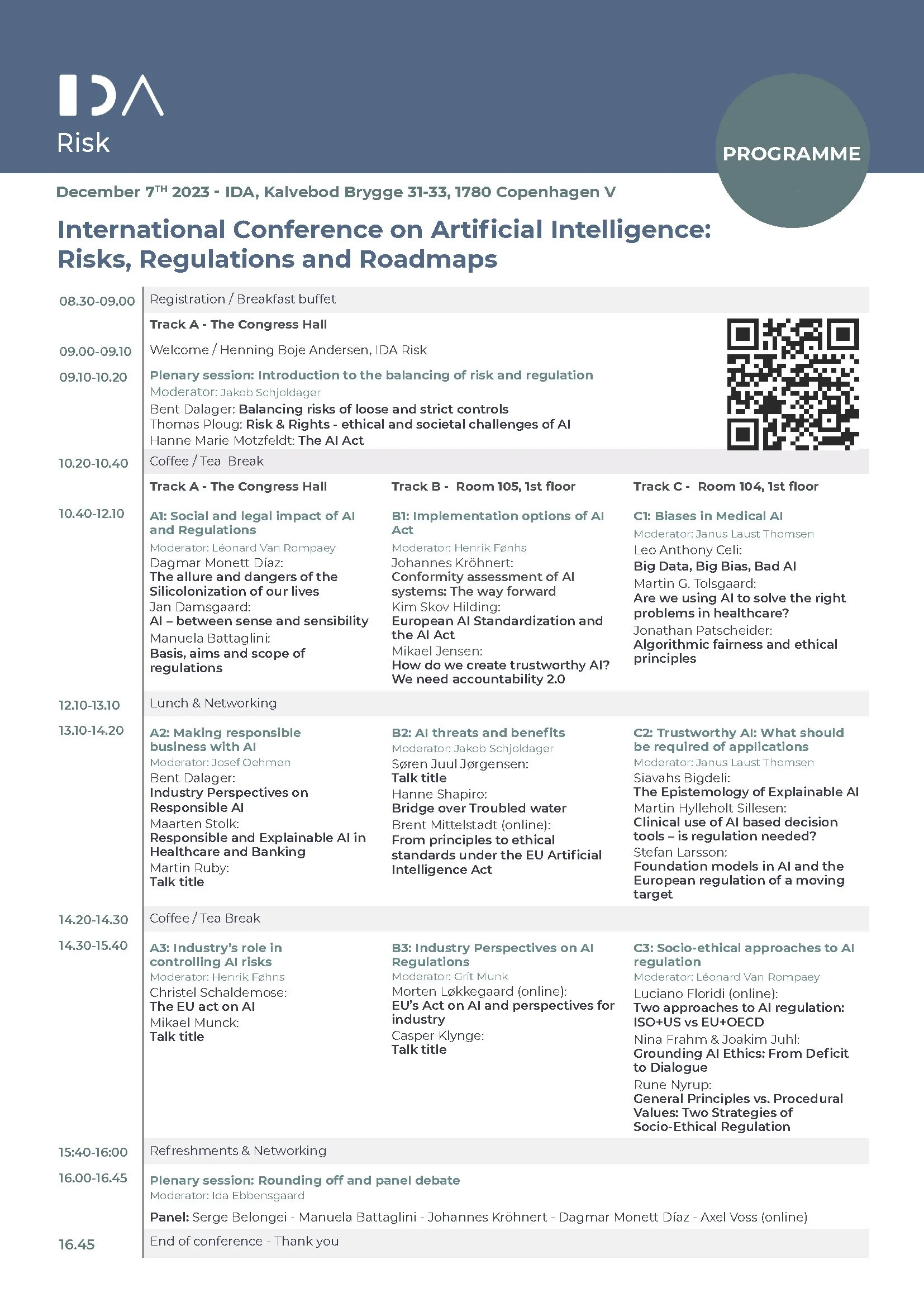 8th IDA International Risk Management Conference: AI - Risks ...