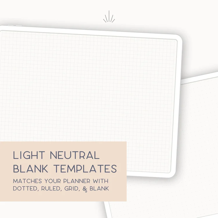 Minimal Digital Planner Templates — Hello Brio