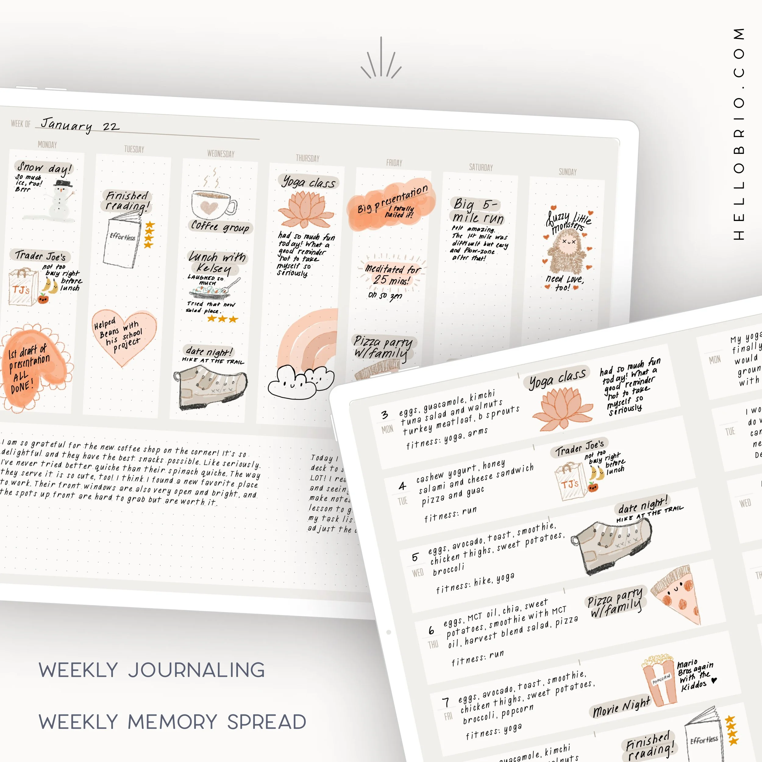 Shop Digital Planning & Digital Journal Templates for iPad | Minimalist ...