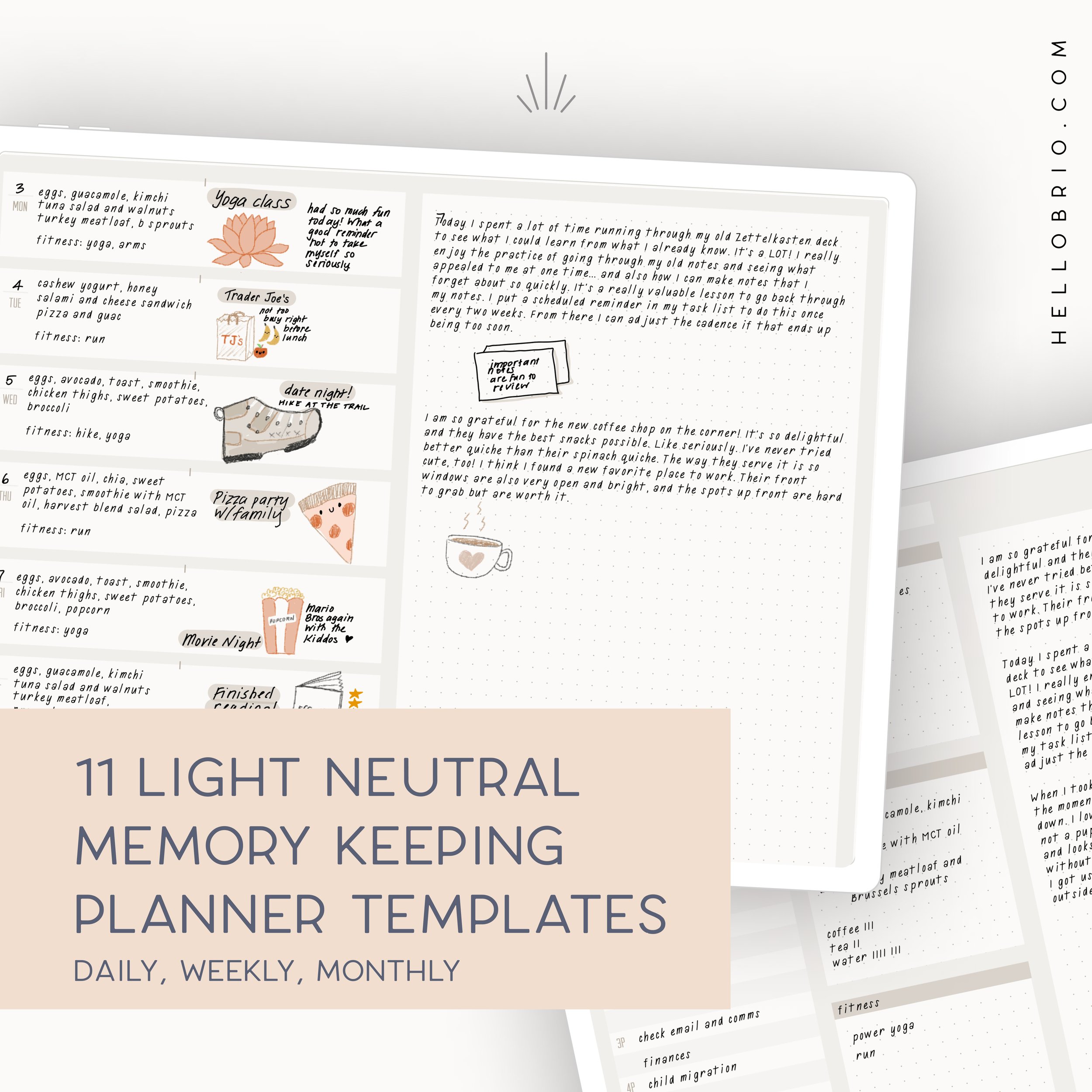 Shop Digital Planning & Digital Journal Templates for iPad | Minimalist ...