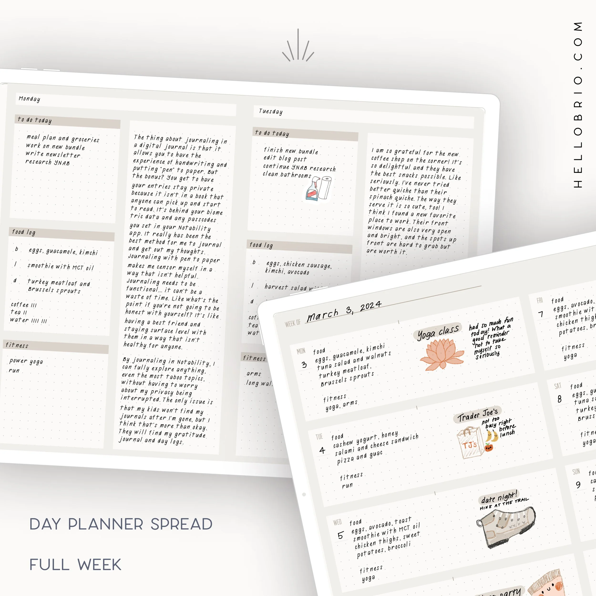 Shop Digital Planning & Digital Journal Templates for iPad | Minimalist ...