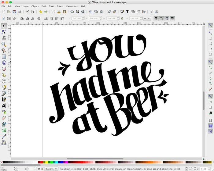How to vectorize hand lettering without Photoshop, Illustrator, or a ...