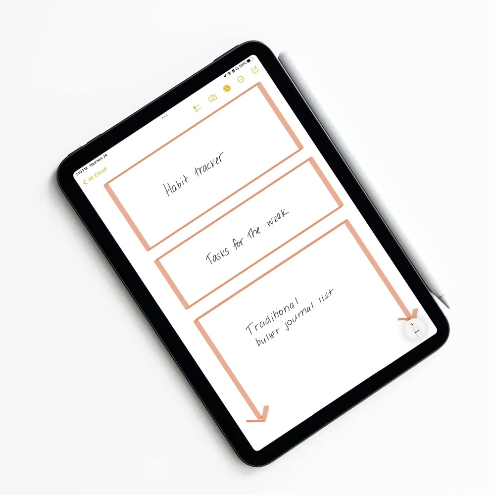 Create a digital bullet journal in Apple Notes — Hello Brio