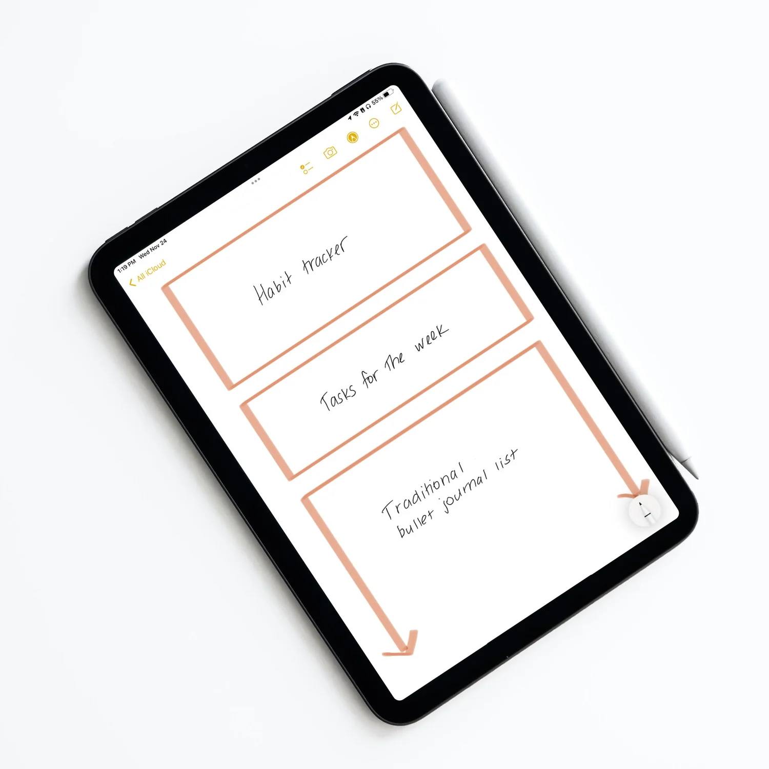 Create a digital bullet journal in Apple Notes — Hello Brio