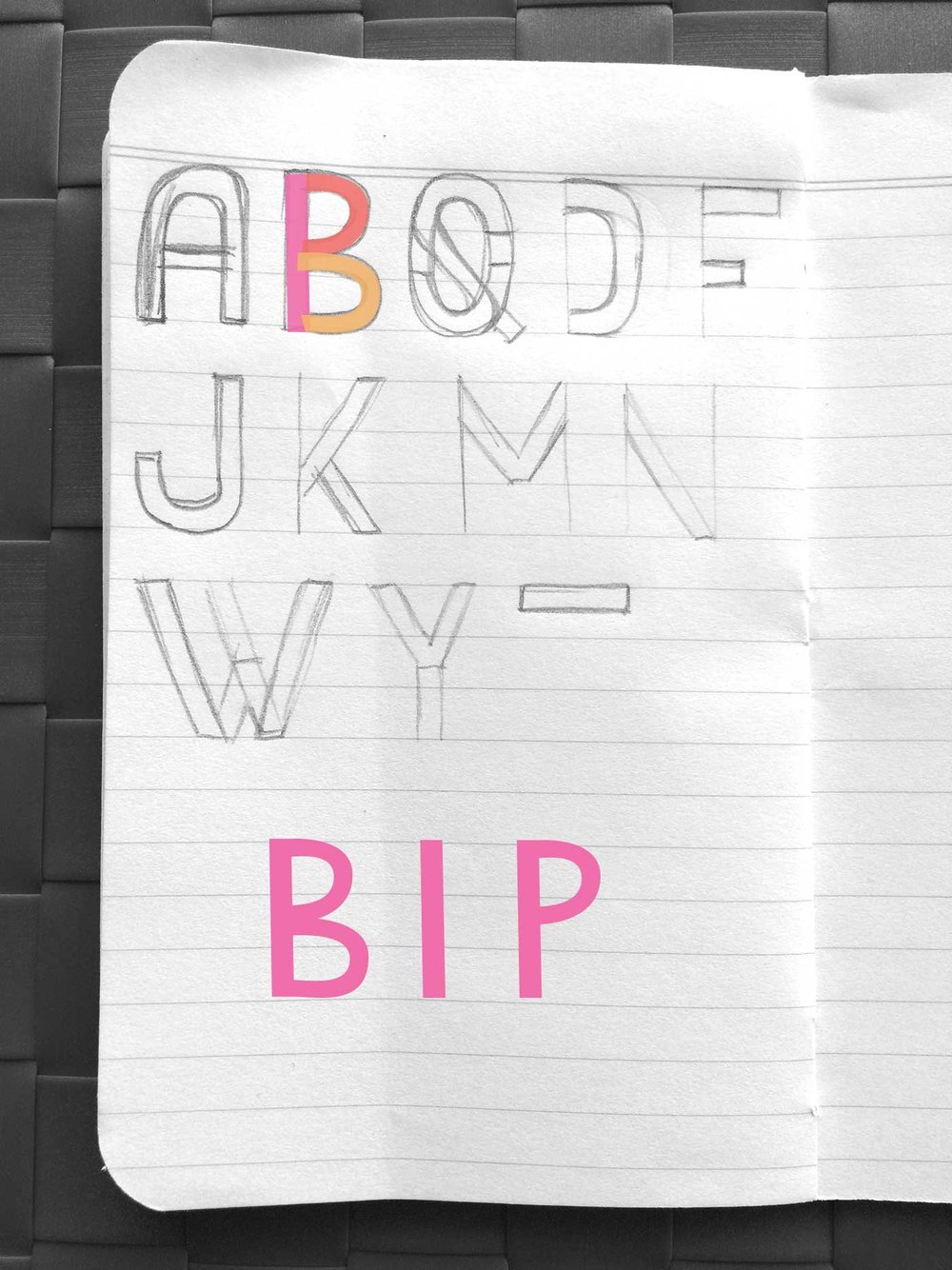 Draw perfect block letters with minimal sketching — Hello Brio