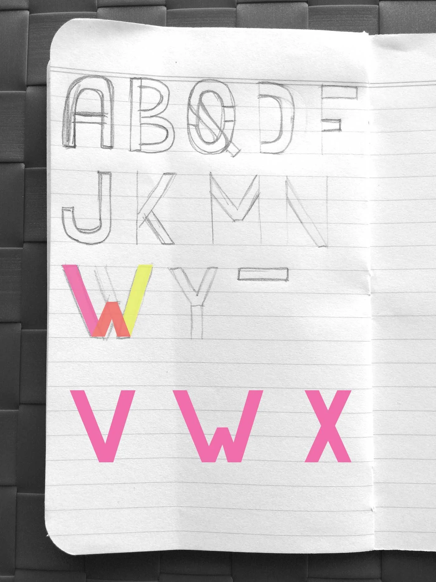 Draw perfect block letters with minimal sketching — Hello Brio