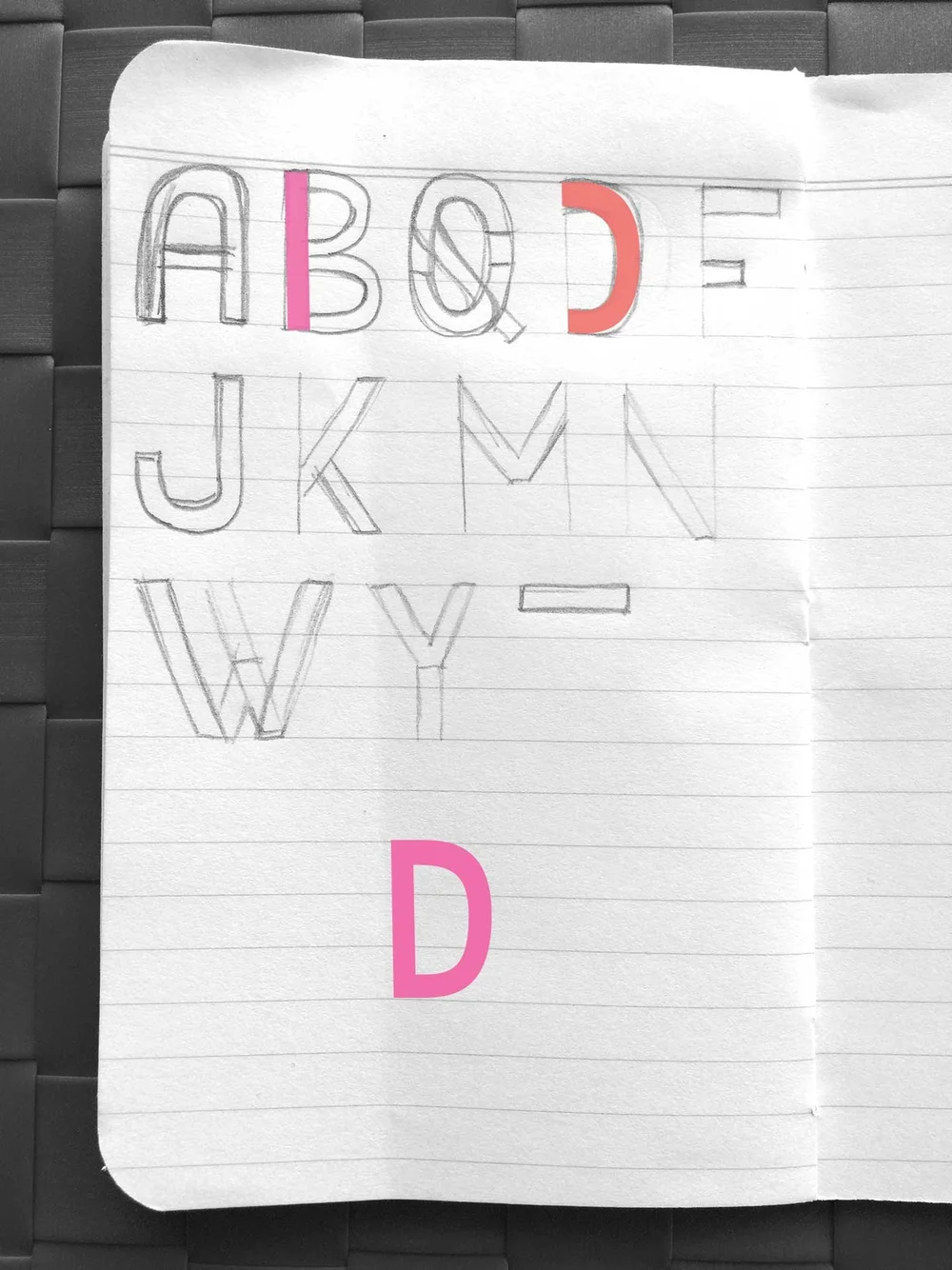 Draw perfect block letters with minimal sketching — Hello Brio