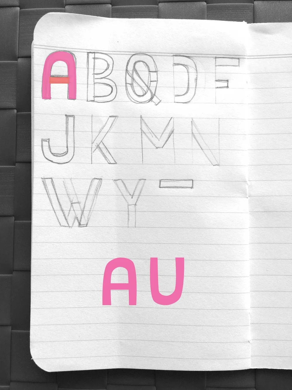 Draw perfect block letters with minimal sketching — Hello Brio