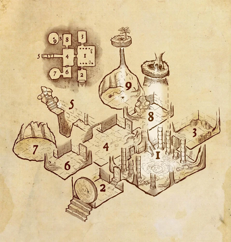 Jungle Temple RPG Map by Limithron | Limithron