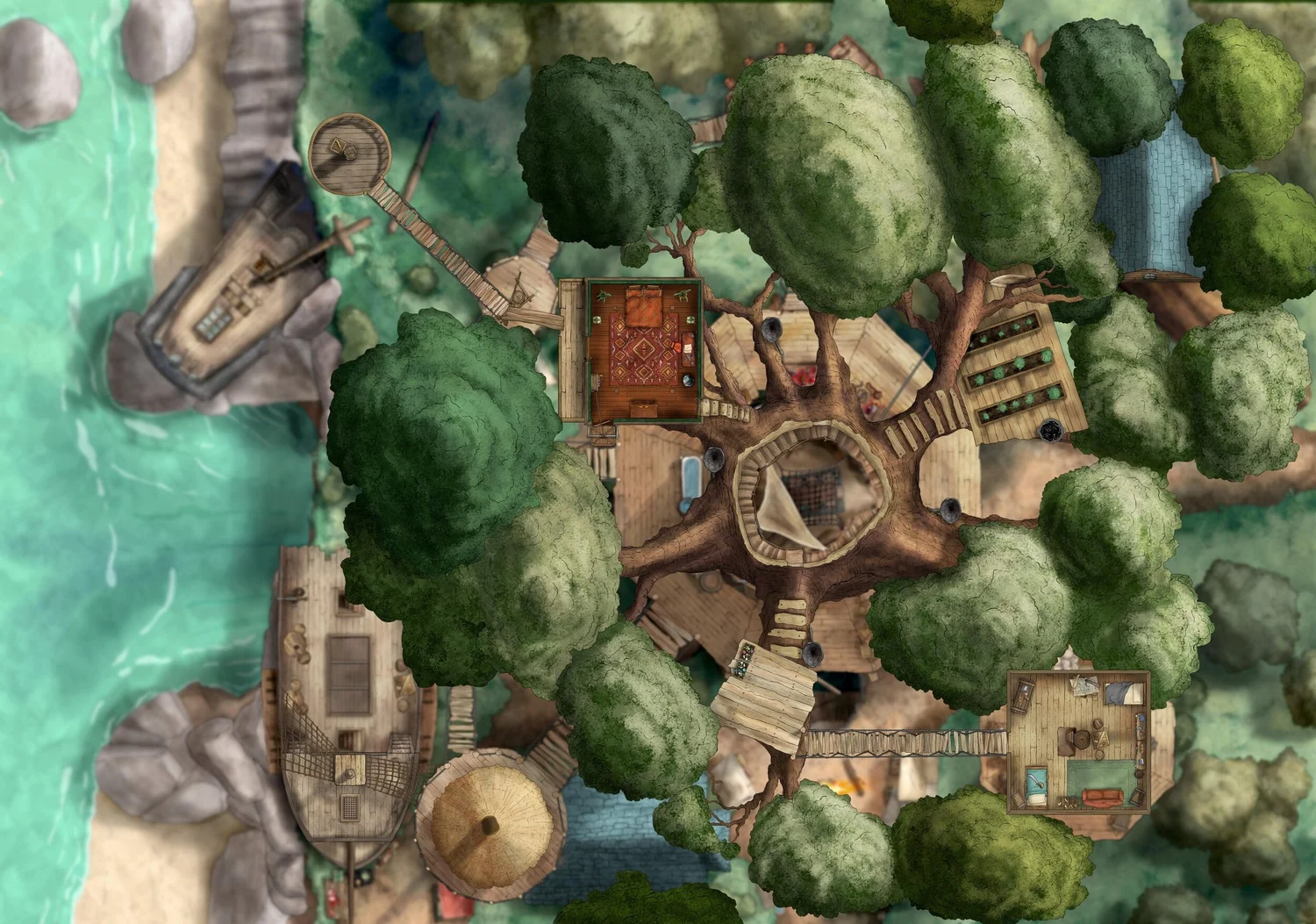 Pirate Hideout Treetops | Limithron