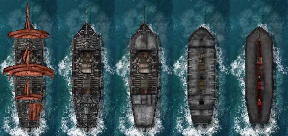 Bone Pirate Ship Map & Assets | Limithron