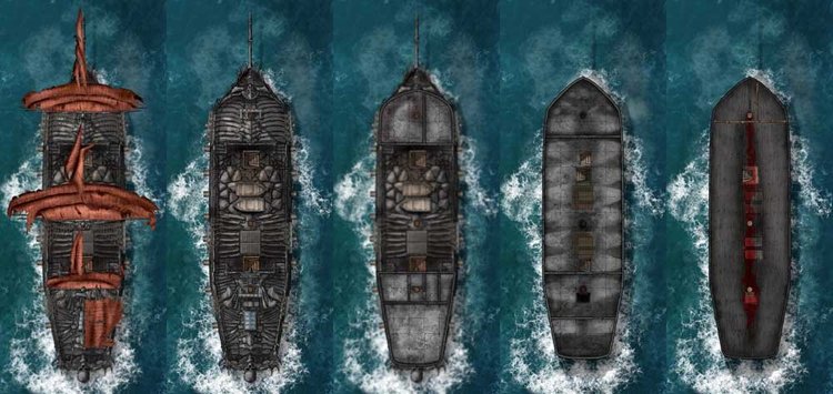 Bone Pirate Ship Map & Assets | Limithron