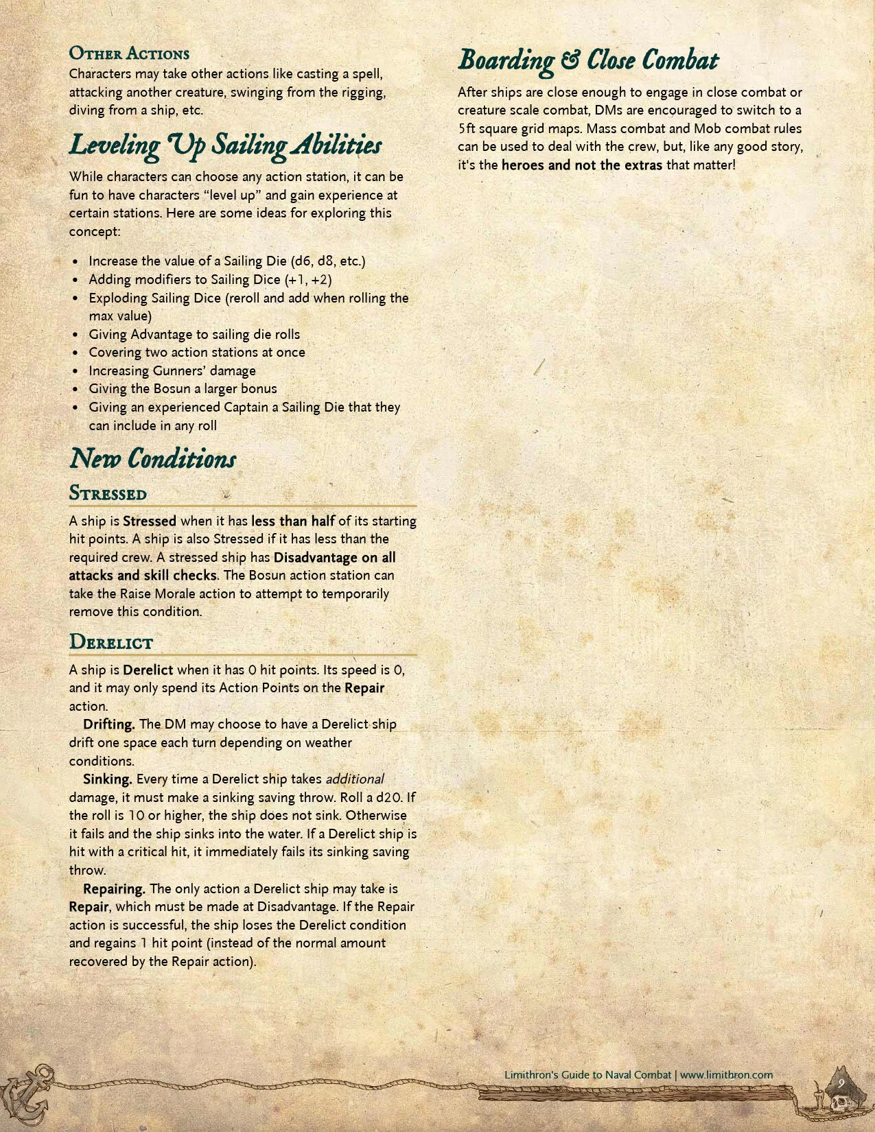 Limithron's Guide to Naval Combat | Limithron