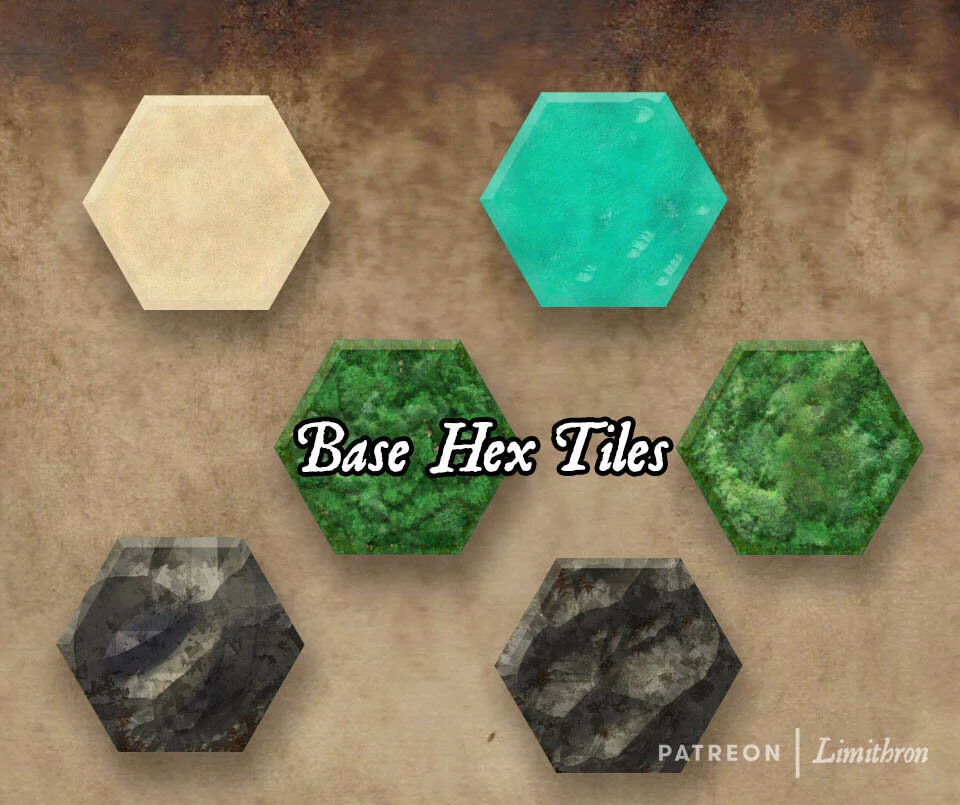 Tropical Hex Tiles by Limithron | Limithron