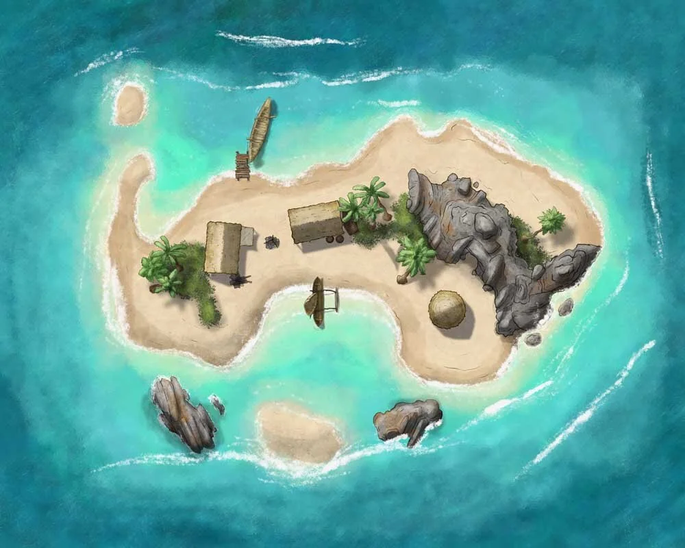 Desert Island Map & assets | Limithron